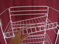 China Customize Size Wire Shelf Display Rack  / Graphic Side POP Wire Display Stand for sale