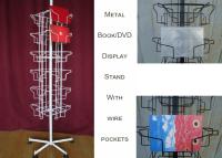 China 24 Landscape Wire Book Display Stands / Greating Card Wire Book Rack Display for sale