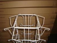 China 40 Pocket Floor Greeting Card Display Rack OEM Iron Wire Metal Book Display Stand for sale