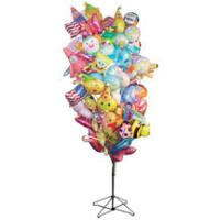 China Balloons Tree Metal Floor Display Stands / 16 Tubular Holder Metal Display Rack for sale