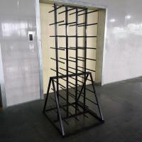 China Metal Double Sides Roller 80 Arm Industrial Display Stands For Vinyl Roll for sale