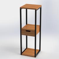 China Drawer And Shelf Home Display Rack Storage Display Stand With MDF Shelves for sale