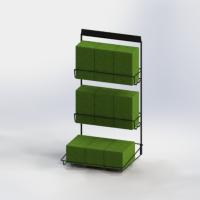 China Metal Tea Box / Tea Bag Display Rack , Wire Display Shelf For Tea Pack for sale