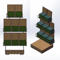 China 8 Tea Boxes Metal Food Display Stands Wire Basket Display Rack For Tea Package for sale