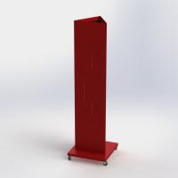 China 3 Sides Pegboard Display Stand / Triangle Metal Peg Wall Display Rack for sale