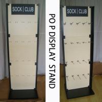 China Customized MDF Branded Display Stands Wood Floor Stands For Socks for sale