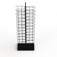 China Double Sides Floor Hat Rack 24- Layers Wire Baseball Cap Display Rack for sale