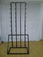 China 44 Vinyl Rolling Industrial Metal Display Stands with Wire Arms for sale