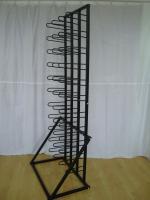 China 44 Vinyl Rolling Industrial Metal Display Stands with Wire Arms for sale