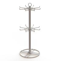 China 2 inch Wire Hooks Spinner Rotating Table top Display Rack Hooks Spinner Metal Table Top Display Stands for sale