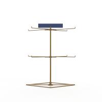 China Trinket Wire Hooks Rotating OEM Metal Table Top Display Stands for sale