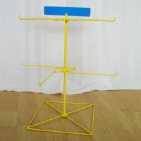 China Trinket Wire Hooks Rotating OEM Metal Table Top Display Stands for sale