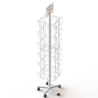 China 48 DVDs Promotion Books OEM Metal Rotating Display Stand for sale
