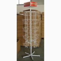 China 40 VDs Wire Pockets Books Metal Floor Spinner Display Rack for sale