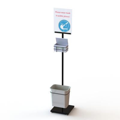 China Floor Standing Sanitation Stand With Sign Holder for sale