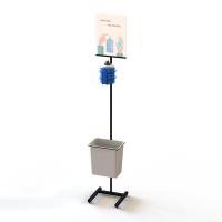 China Sanitation Station Freestanding Poster Display Stand for sale