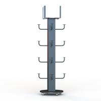 China Brand Motorcycle Helmets Wooden and Metal Display Rack with top graphic for sale