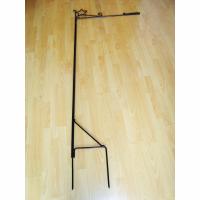 China Outdoor Steel Double Side Advertising Sign Flag Yard Stand Metal Post Display Stand for sale