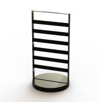 China Double Sides Rotated Metal Table Top Display Stands With Top Sign For Brand Logo for sale