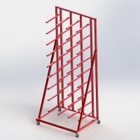China 5FT Length Vinyl Rolling Industrial Display Stands , Heavy - Duty Display Stands for sale