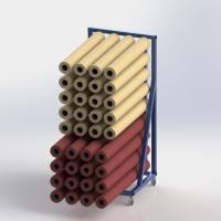 China 5FT Length Vinyl Rolling Industrial Display Stands , Heavy - Duty Display Stands for sale