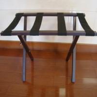 China Folding Metal Luggage Rack Sliver Hotel Luggage Stand With Straight Legs for sale