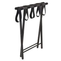 China Tubular Straight Leg Hotel Display Stand With 5 Black Straps for sale