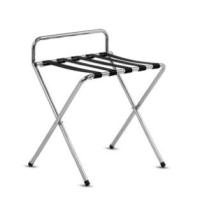 China High Gloss Chrome Foldable Hotel Display Stand With Plastic Feet for sale