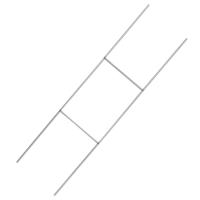 China Powder Coated Metal Wire H Shape A3 Poster Display Stand for sale