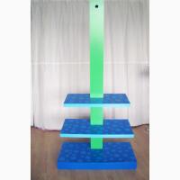 China MDF Frame Branded Display Stands With Tubular Arms for sale