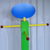 China MDF Frame Branded Display Stands With Tubular Arms for sale