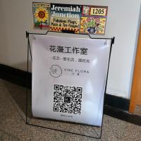 China Collapsible Open A Frame Poster Display Stand For Restaurant for sale