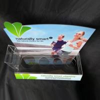 China 4 Bottles Vitamin Transparent Acrylic Countertop Display Racks for sale