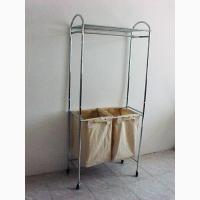 China Hotel Chrome Laundry Truck Cart With Waste Collector Bag for sale
