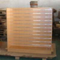China H shape Floor Stand Slat Wall Display Panels / 4 Sides Aluminum Strip Slat Panel Display Stand for sale