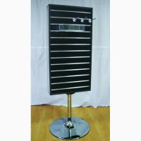 China Double Mirror Rotating MDF Slatwall Display Stand for sale