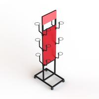 China 2 Sides Motorcycle Helmet POP Display Rack For Motor Shop for sale
