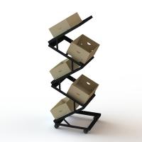China Convenience Store 5 tier Collapsible Food Display Stands for sale