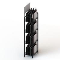 China 4 Layers Metal Wire Liquor Bottle Display Rack for sale