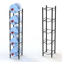 China 5 Tier Metal 5 Gallon Water Bottle Display Stand for sale