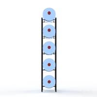 China 5 Tier Metal 5 Gallon Water Bottle Display Stand for sale