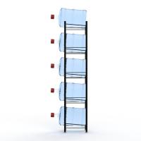 China 5 Tier Metal 5 Gallon Water Bottle Display Stand for sale