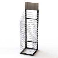 China Free Stand 16 40x40cm Hardwood Floor Tile Display Rack for sale