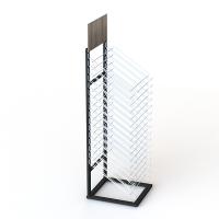 China Free Stand 16 40x40cm Hardwood Floor Tile Display Rack for sale