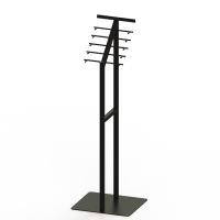 China One Side 153x910mm Hardwood Tiles Display Rack With 10 Wire Hooks for sale