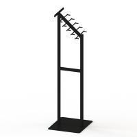 China One Side 153x910mm Hardwood Tiles Display Rack With 10 Wire Hooks for sale