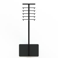 China One Side 153x910mm Hardwood Tiles Display Rack With 10 Wire Hooks for sale