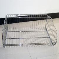 China Stackable Chrome Wire Basket Display Rack With KD Structure for sale