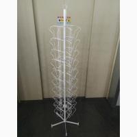 China 40 Pocket Floor Greeting Card Display Rack OEM Iron Wire Metal Book Display Stand for sale
