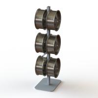 China ISO Double Sided 6 Aluminum Alloy Wheel Rim Stand for sale